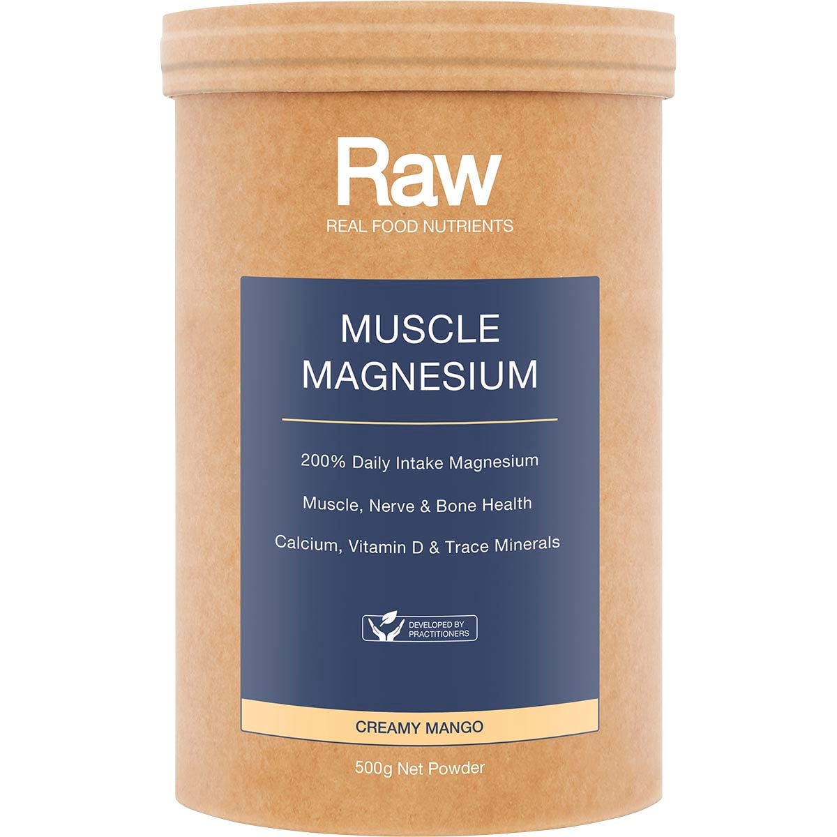 Amazonia Raw Muscle Magnesium Creamy Mango 500g - Amazonia – X Supplements