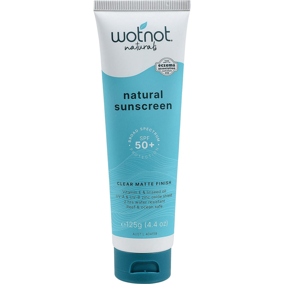 Wotnot Natural Sunscreen SPF 50+ 125g – X Supplements